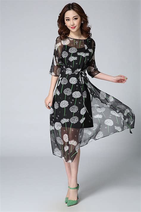 Fashion Silk Chiffon Summer Dress Chiffon Summer Dress Fashion