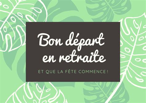 Cartes de départ à la retraite à personnaliser Canva