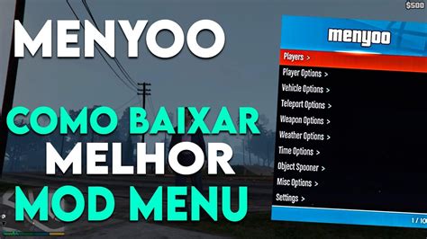 Como Baixar O Melhor Mod Menu Para Gta Offline Pc Atualizado