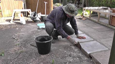 DIY Patio Repair Replacing Concrete Slabs YouTube