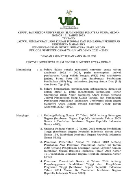 Pembayaran UKT Dan SPP Semester Genap TA 2022 2023 Program Studi