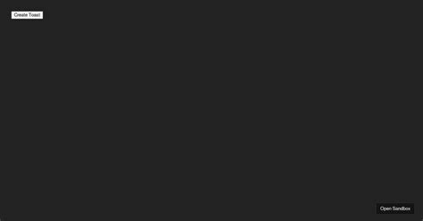 React Hot Toast Demo Codesandbox