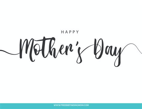 Happy Mother S Day Cursive Font Free Printables