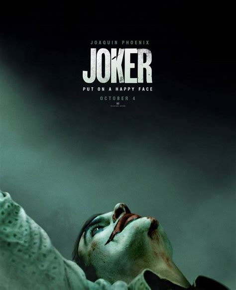 Muestran el primer póster de la película del Joker de Joaquin Phoenix