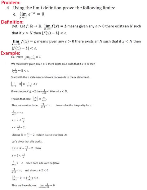 solved problem 4 using the limit defintion prove the
