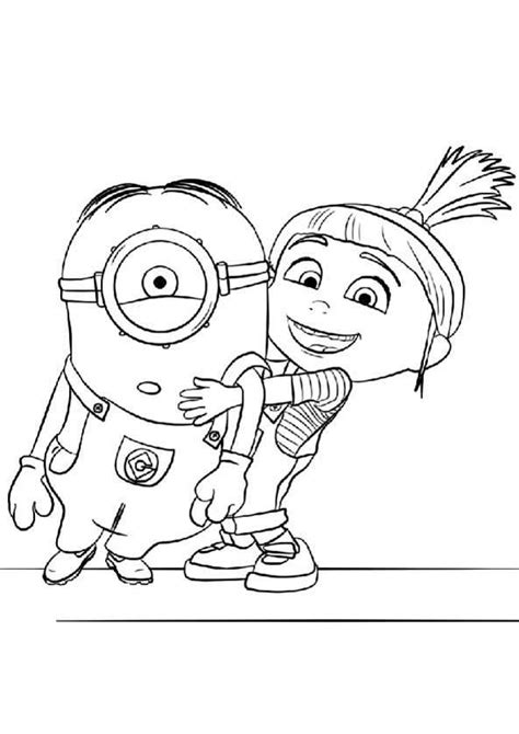 Ausmalbild Minions