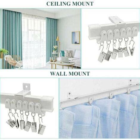 3M Rail Rideaux Tringle Rideau Flexible Rail De Rideau Flexible Avec 24