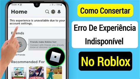 Corrigir O Erro Roblox Esta Experiência Não Está Disponível Devido Às