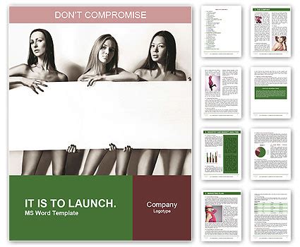 Naked Women Behind Board Word Template Design Id