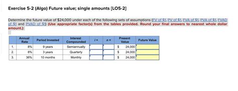 [solved] exercise 5 2 algo future value single amounts