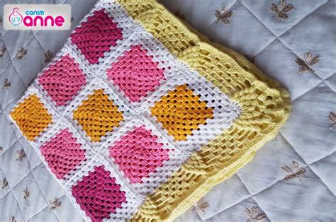 Tığ İşi Kolay Bebek Battaniyesi Yapımı Canım Anne
