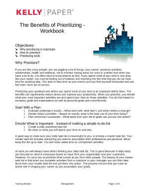 How To Answer How Do You Prioritize Your Work Doc Template PdfFiller