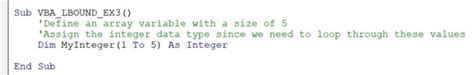 VBA LBOUND In Excel Syntax Examples How To Use