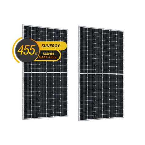 Sunergy Bifacial Solar Panel 450W 550W 650W Mono Half Cell Photovoltaic
