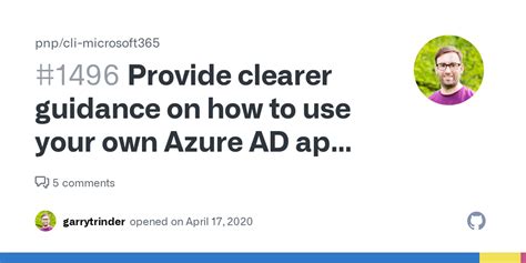 Provide Clearer Guidance On How To Use Your Own Azure AD App