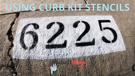 Amazon Curb Stencil Kit For Address Painting All Numbers 14 Mil