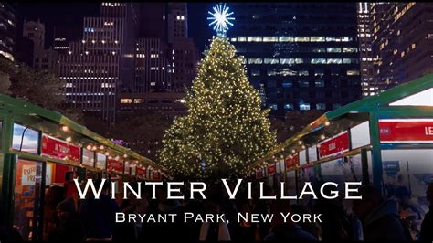 Winter Village At Bryant Park Christmas Market And Holiday Shopping