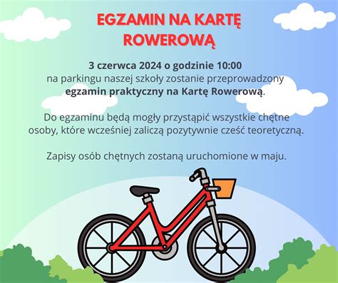 EGZAMIN NA KARTĘ ROWEROWĄ Szkoła Podstawowa nr 86 SKiE