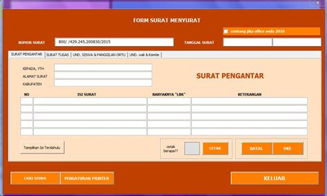 Cara Membuat Aplikasi Surat Masuk Dengan Excel Delinewstv