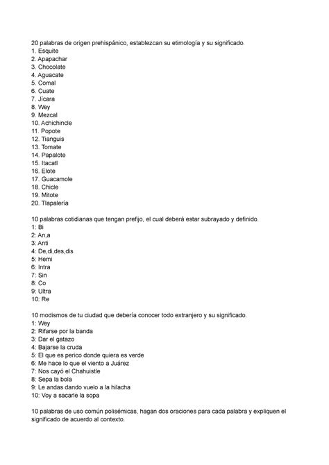 Actividad Siuuuuuuuuuuuuuuuuuuuuuuuu Palabras De Origen