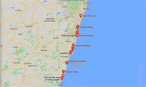Praias De Pernambuco Mapa Das Melhores E Mais Bonitas Images And