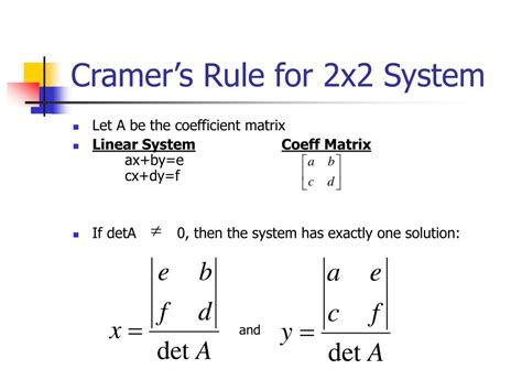 ppt cramer s rule powerpoint presentation free download id 242422