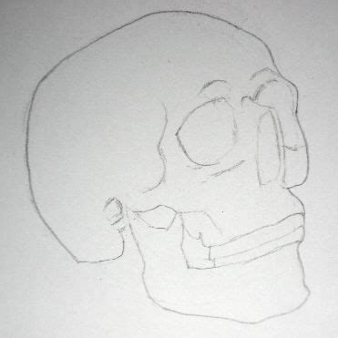 Pencil Drawing Of A Skull Easy Steps On How To Draw A Skull Easy Skull