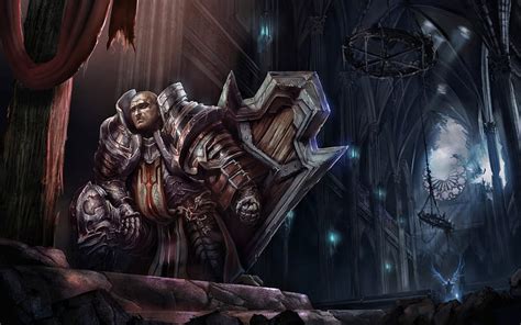 Crusader Diablo 3 Darkness Artwork Diablo III RPG HD Wallpaper