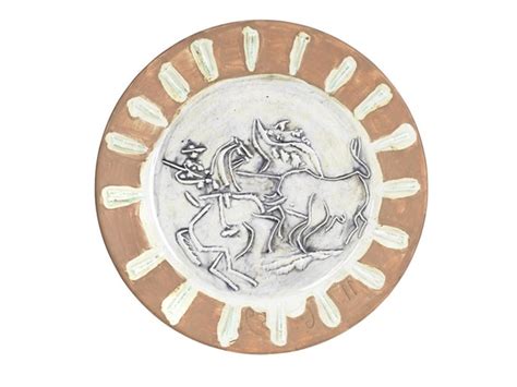 Scène de la Tauromachie 42 2cm 16 58in diameter by Pablo Picasso on artnet