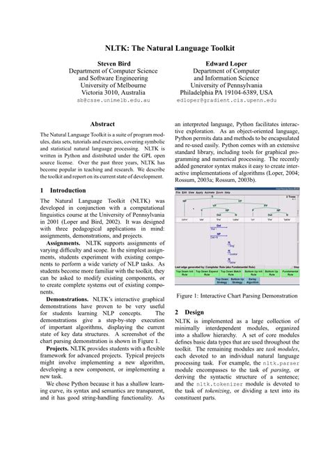 nltk the natural language toolkit docslib