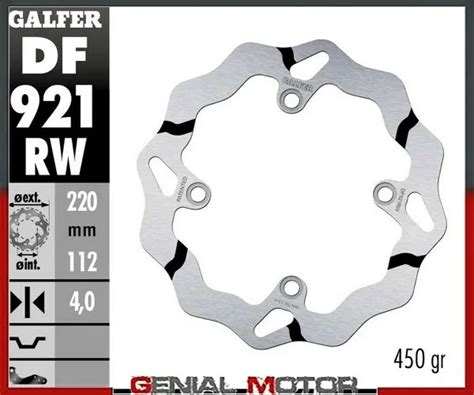 GALFER DISQUE FREIN Arrière WAVE FIX GROOVED 220x4SHERCO250 SEFR FORK
