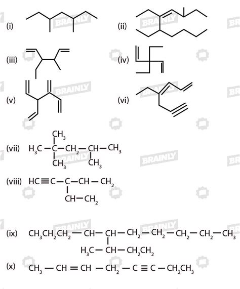 Nomenclature Of Organic Compounds Practice