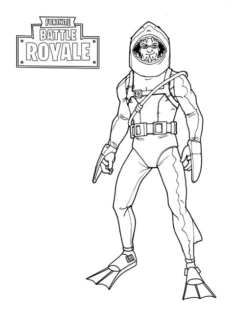 Fortnite Battle Royale Coloring Pages Free Printable Coloring Pages