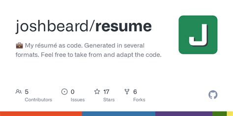 Resume README Md At Master Joshbeard Resume GitHub