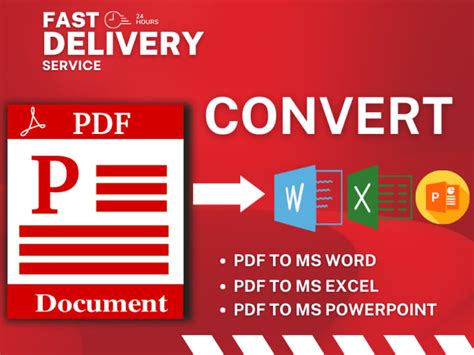 Pdf To Word Excel Powerpoint Conversion Upwork