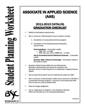 Fillable Online Bismarckstate AAS Bismarckstate Fax Email Print