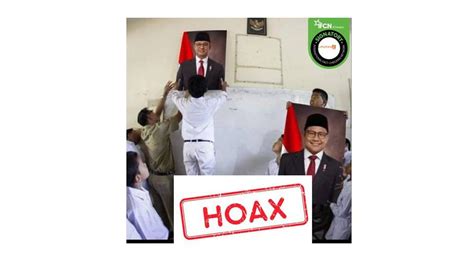 Cek Fakta Tidak Benar Foto Pelajar Pasang Gambar Anies Baswedan Dan