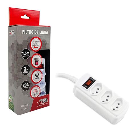 Filtro De Linha Forceline Bivolt 3 Tomadas KaBuM
