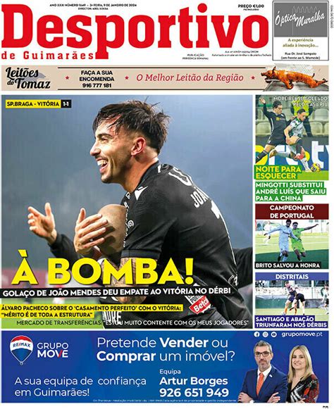 Capa Jornal Desportivo De Guimar Es Janeiro Capasjornais Pt