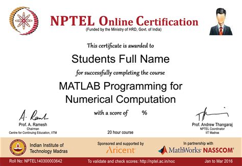 noc matlab programming for numerical computation
