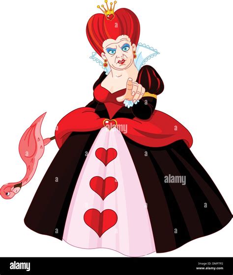 Queen Of Hearts Card Vector Hi Res Stock Photography And Images Alamy