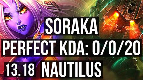SORAKA Nilah Vs NAUTILUS Jinx SUP 0 0 20 800K Mastery NA