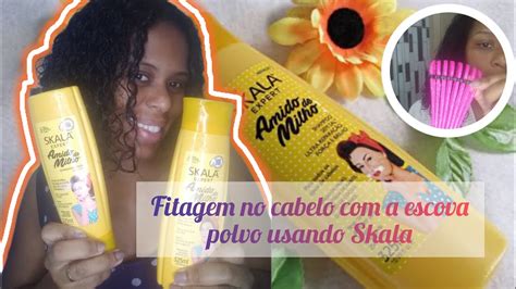 Fitagem No Cabelo A Escova Polvo Skala Fitagem Escovapolvo