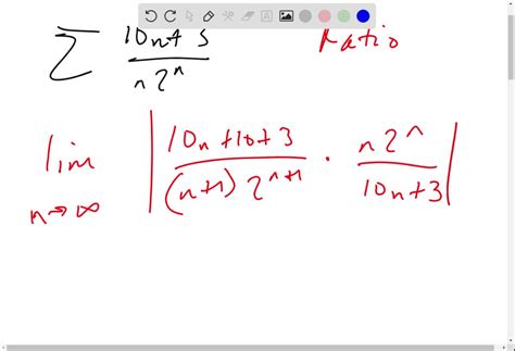 solved determine the convergence or divergence of the series using any appropriate test from