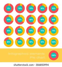 Circle Diagram Pie Charts Infographic Elements Stock Vector Royalty