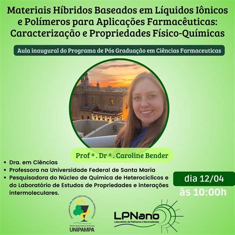 Dia 12 04 às 10h00 min no Auditório do NUPEVI
