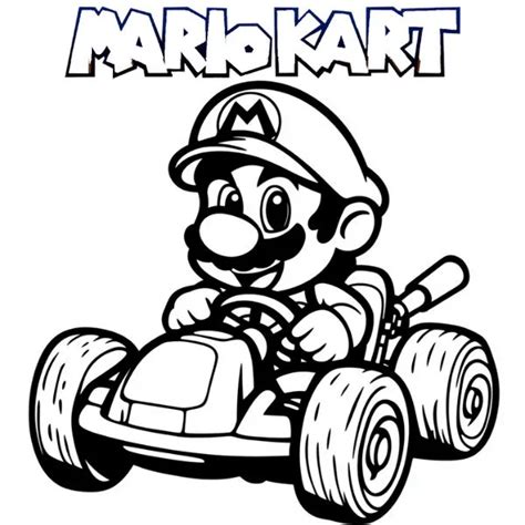 Coloriage Mario Kart à imprimer Tous sont gratuits