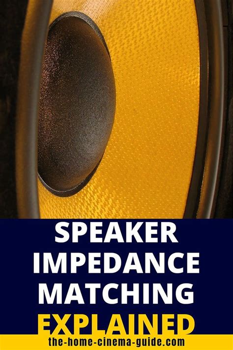 Speaker Impedance Matching Ohms Speakers Explained Artofit