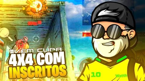 FREE FIRE AO VIVO 4X4 E X1 INSCRITOS RUMO AO ELITE DE HONRA