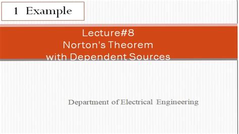 Norton S Theorem With Dependent Source Solved Examples YouTube